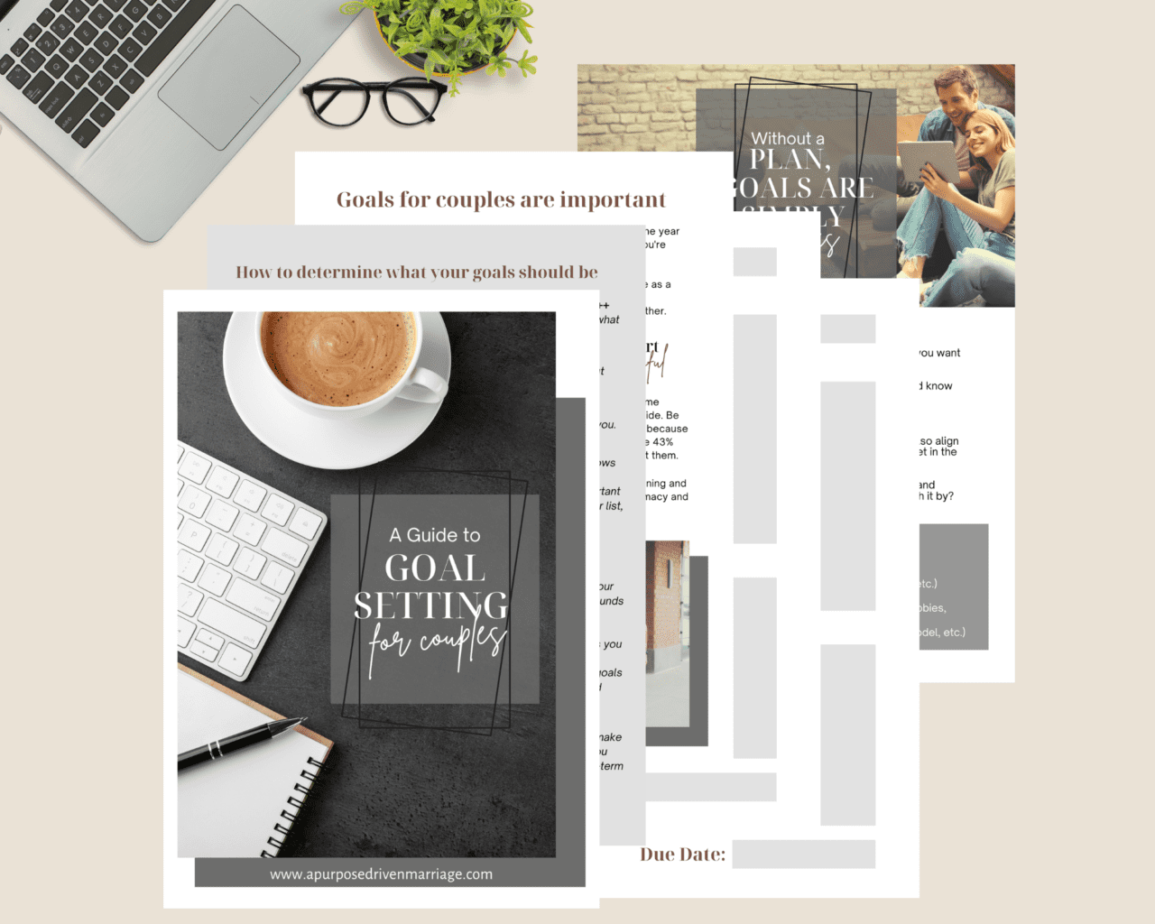 Goal Setting for Couples Template - A Purpose Driven Marriage